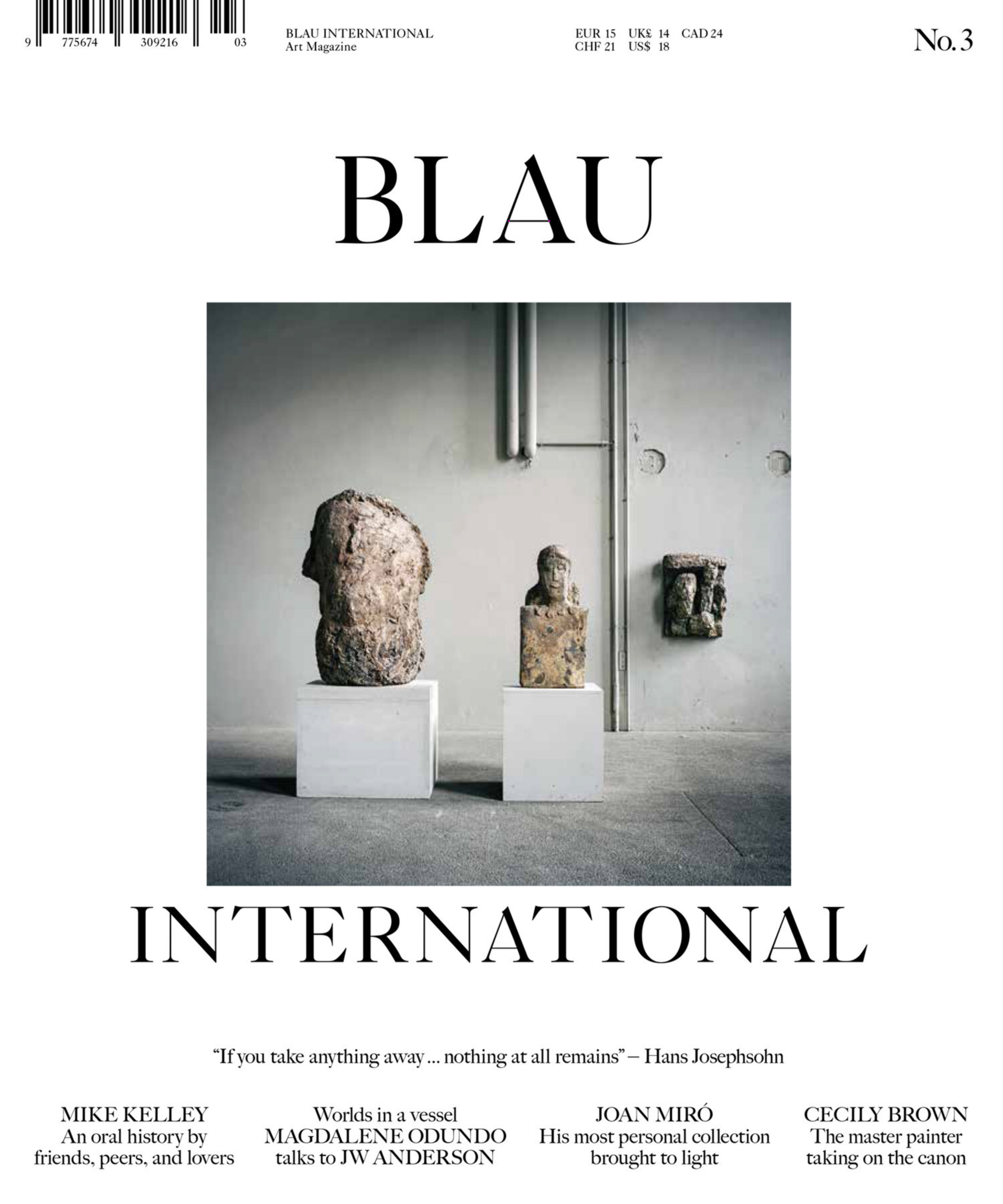 Blau International No. 3 – Hans Josephsohn Cover